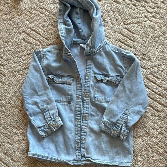 Zara | Jackets & Coats | Zara Snap Front Denim Jacket | Poshmark